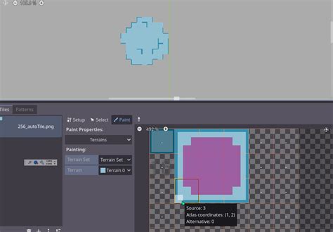 How To Paint Terrain For Auto Tile Of Tilemap Help Godot Forum