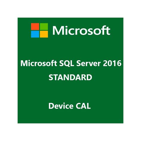Comprar Microsoft Sql Server 2016 Standard Device Cal