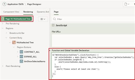 Oracle Apex Enable Multiselected Feature Of Oracle Apex Tree