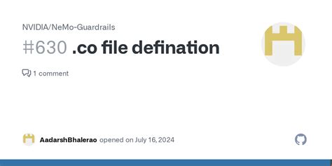 Co File Defination · Issue 630 · Nvidianemo Guardrails · Github