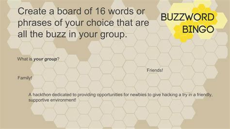 Buzzword Bingo PPT