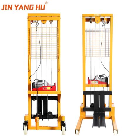 China Semi Electric Stacker With Hoist Manufacturers Suppliers Factory Direct Price JCS
