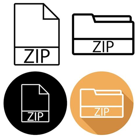 Premium Vector Zip File Icon Vector