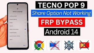Tecno Pop Frp Bypass Android Tecno Pop Frp Unlock Without Pc Share Option Not Open