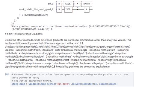 qiskit gradient framework page collapses · issue 1105 · qiskit