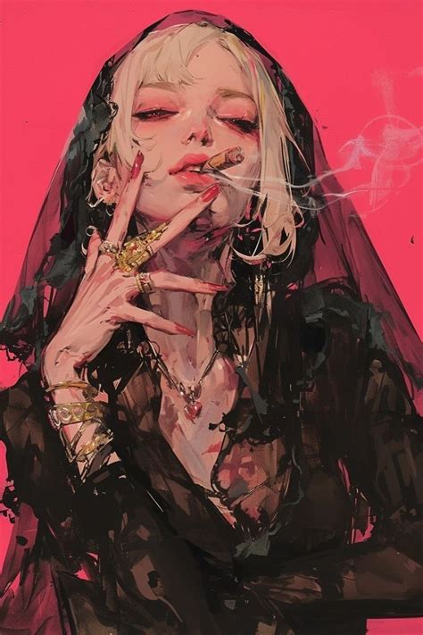 Animeart Gothanimeart Aesthetic Goth Gothgirl Digitalart Animefreak Artwork