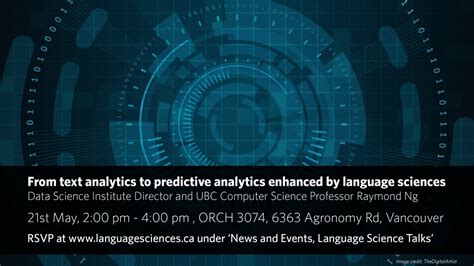 Language Science Talks From Text Analytics To Predictive Analytics Enhanced By Language