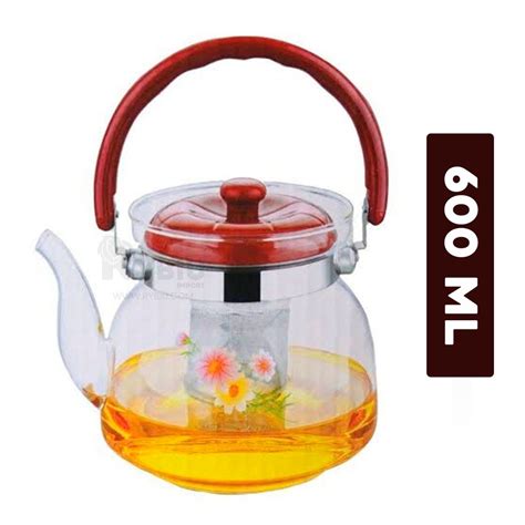 Tetera De Vidrio Pyrex 600ml Resistente Al Calor Promart Pe Promart