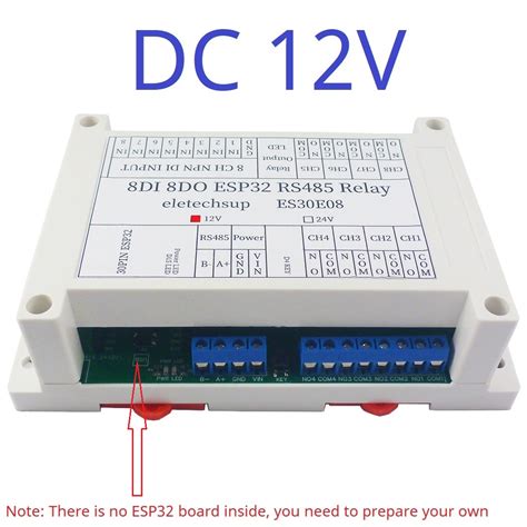 Es30e08 Dc 12v 8ch Wifi Relay 30pin Esp32 Programmable Expansion Board