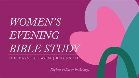 Womens Evening Bible Study Faith Church Allentown Pa September