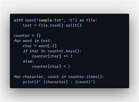 Python Get Two Characters Count And Print From A Txt File Stack Overflow
