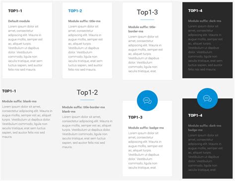 Free Joomla Template Module Suffixes