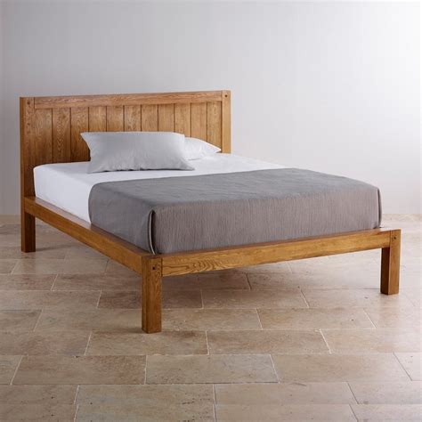 Quercus King Size Bed In Rustic Solid Oak Oak Furniture Land