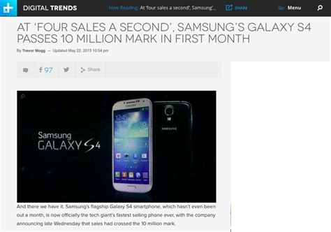 Samsung S Million Galaxy S Sales Far Below S S Peak Appleinsider