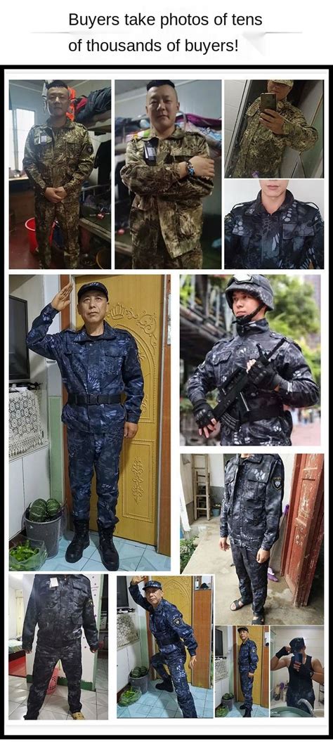 Python Pattern Army Men Uniform Camouflage Tracksuit Men Labor