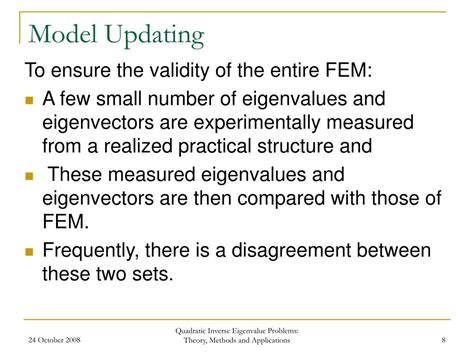 PPT Quadratic Inverse Eigenvalue Problems Theory Methods And Applications PowerPoint