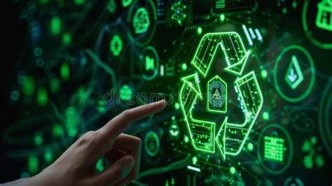 Recycling Symbol And Environmental Recycle Reduce Reuse Hand Of Human