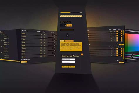 New Ui Widgets Unityhub Pro бесплатные ассеты для Unity и Unreal Engine