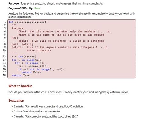 Solved Purpose To Practice Analyzing Algorithms To Assess