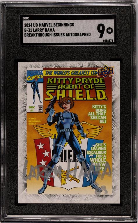 Kitty Pryde 2024 Ud Marvel Beginnings Vol2 Larry Hama Auto B 31 Sgc 9