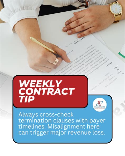 Healthcare 📝 This Weeks Contract Tip Always Align Your Termination
