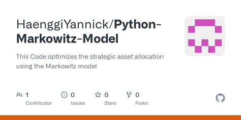 github haenggiyannick python markowitz model this code optimizes the
