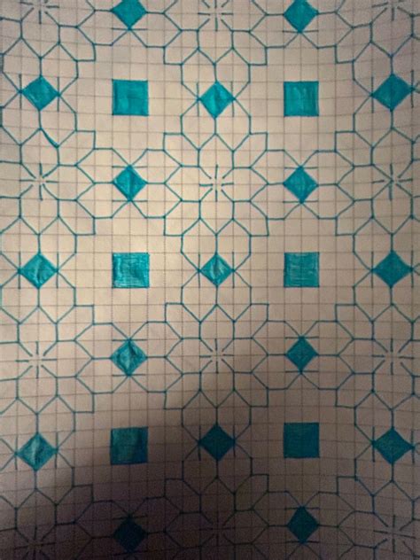 graph paper doodle art