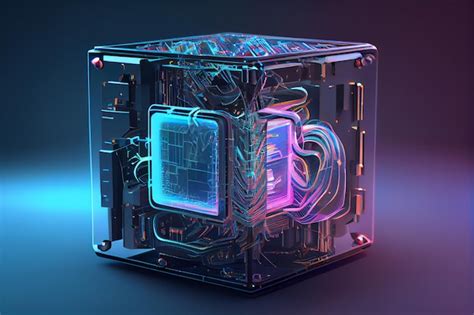 Premium Ai Image Futuristic Quantum Processor