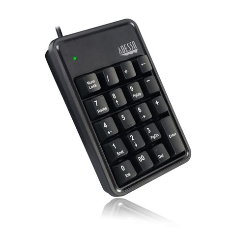 2 4GHz Wireless Ergonomic Touchpad Keyboard Adesso