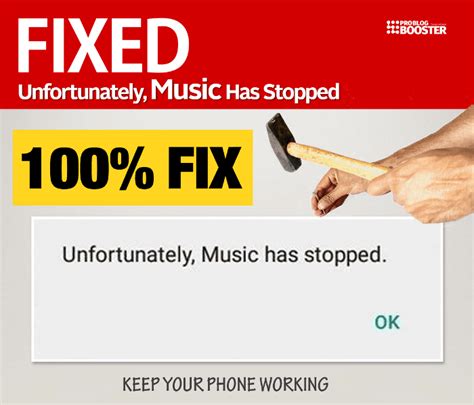 Fixed Unfortunately Music Has Stopped Solving Android Errors