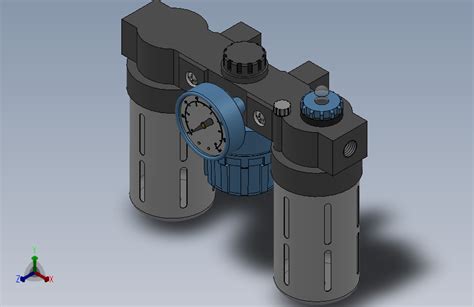 Bc系列空气过滤组合（三联件）[bc2000] Solidworks 2018 模型图纸下载 懒石网