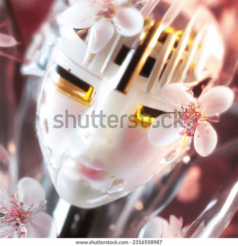Close Photo Female Sakura Robot Ai Generated Image 2316558987