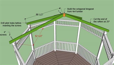 Gazebo Plans Free Howtospecialist How To Build Step By Step Diy