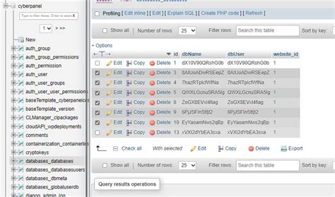 databases listed that don t exist database server cyberpanel community