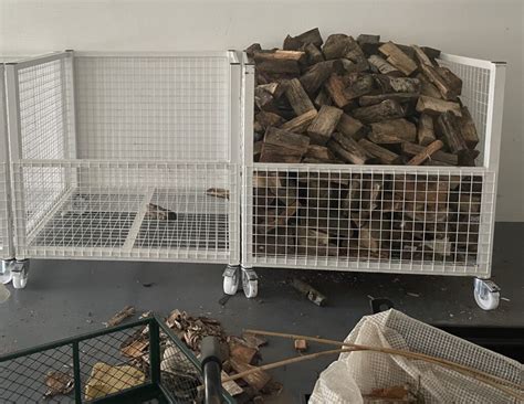 Firewood Storage Solution With Castors Option Quickfit Metal Pallets