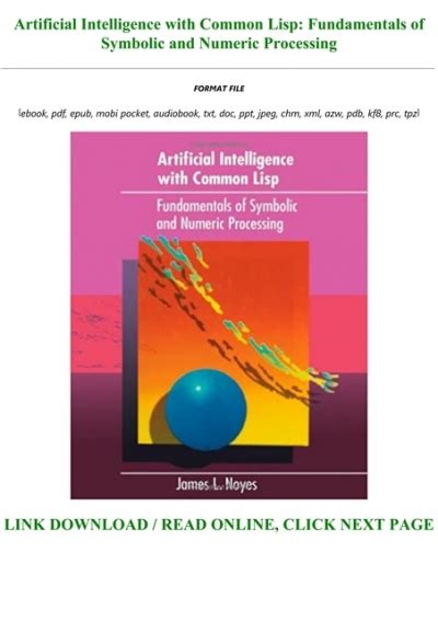 Readdownload Artificial Intelligence With Common Lisp Fundamentals Of Symbolic And Numeric