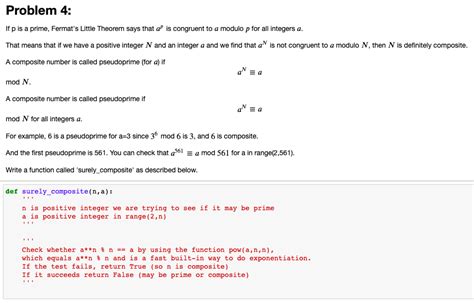 Solved Problem 4 If P Is A Prime Fermats Little Theorem