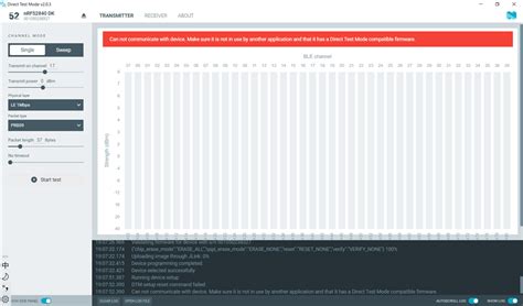 NRF DK Cannot Run Direct Test Mode APP In NRF Connect For Desktop Nordic Q A Nordic