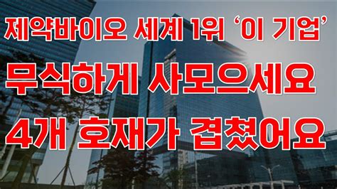 상한가 제약바이오 세계 1위 이 기업 무식하게 사모으세요 4개 호재가 겹쳤어요 제약주 주가전망 삼성바이오로직스 루닛주가전망 Hlb주가전망 Hlb목표가