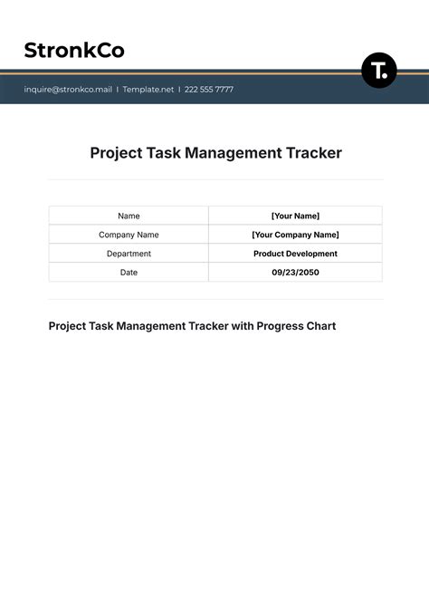 Free Project Task Management Tracker Template To Edit Online