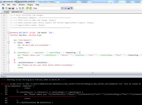 Npc Script Editor Projects Hercules Board