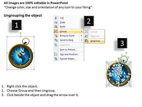 Map Compass Powerpoint Slides And Ppt Diagram Templates