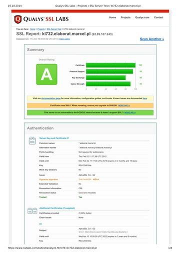 qualys ssl labs projects ssl server test kl732 elaborat marcel pl