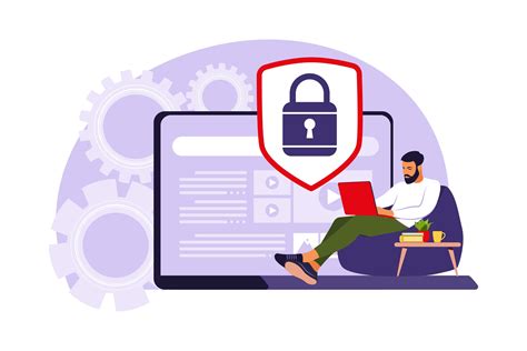 Concept Of Protecting Computer Data General Data Security Personal Information Protection