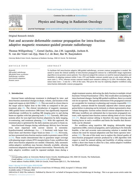 Pdf Fast And Accurate Deformable Contour Propagation For Intra