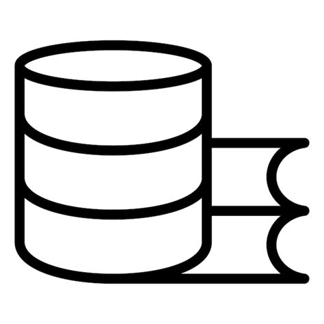 Premium Vector Study Database Icon Style