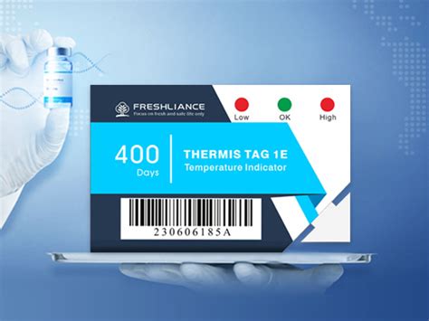 Thermis Tag E Single Use LED Temperature Indicator Freshliance Electronics Co Ltd