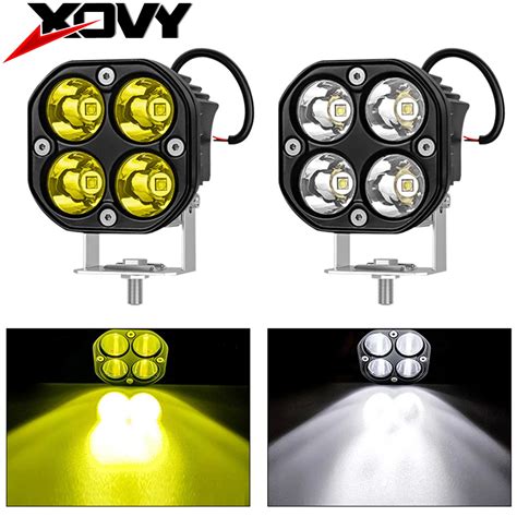 3 인치 스퀘어 40w Led 작업등 24v 옐로우 화이트 Led 스포트라이트 오프로드 안개 램프 Lada 트럭 4x4 4wd