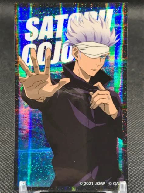 Satoru Gojo Jujutsu Kaisen 0 Wafer Sticker Seal Bandai 2021 Japan Jump