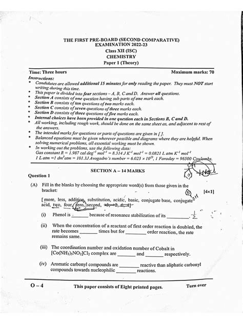 Class 12 Icse Pdf Preboard 2022 Pdf